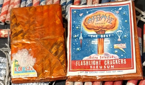 Atomic Dixie Boy Firecracker Pack labels salutes big bang super flash ...