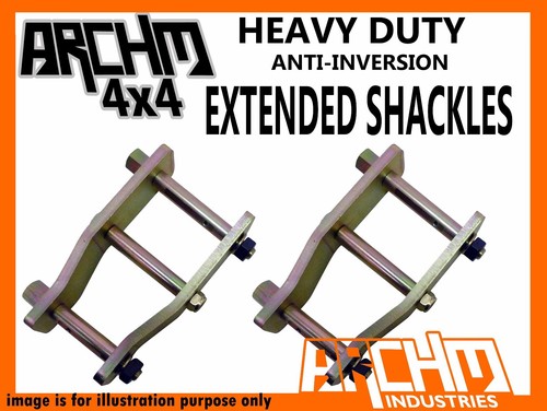 ARCHM4X4 ANTI INVERSION EXTENDED SHACKLES FOR FORD RANGER PK/PJ & MAZDA ...