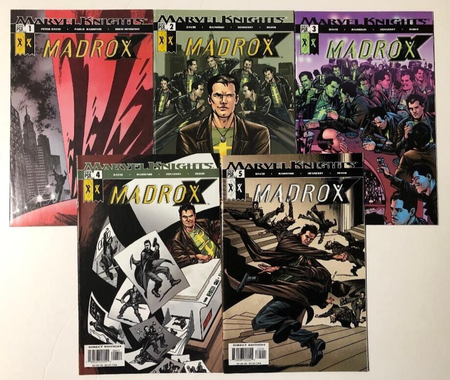 MADROX (2004) #1-5 COMPLETE SET LOT FULL RUN PETER DAVID X-MEN X-FACTOR ...