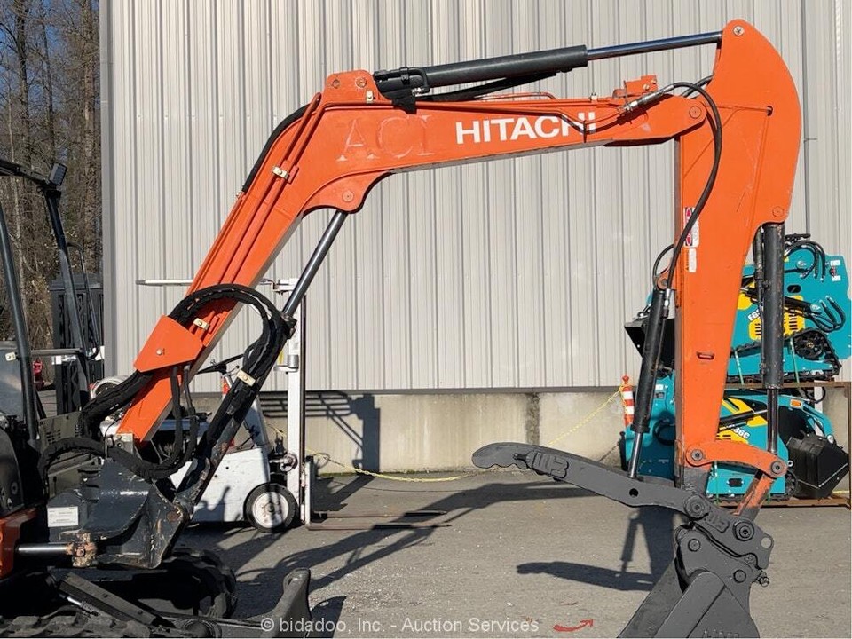 2013 Hitachi ZX50U-3 Mini Excavator Rubber Tracks Backhoe Aux Hyd ...