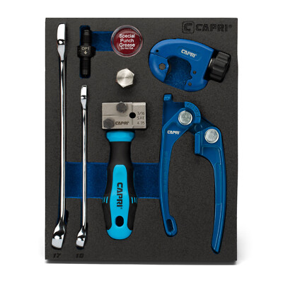 Capri Tools 3/16 in. Double Flaring Tool Kit w/ Wrenches, Tube Bender ...