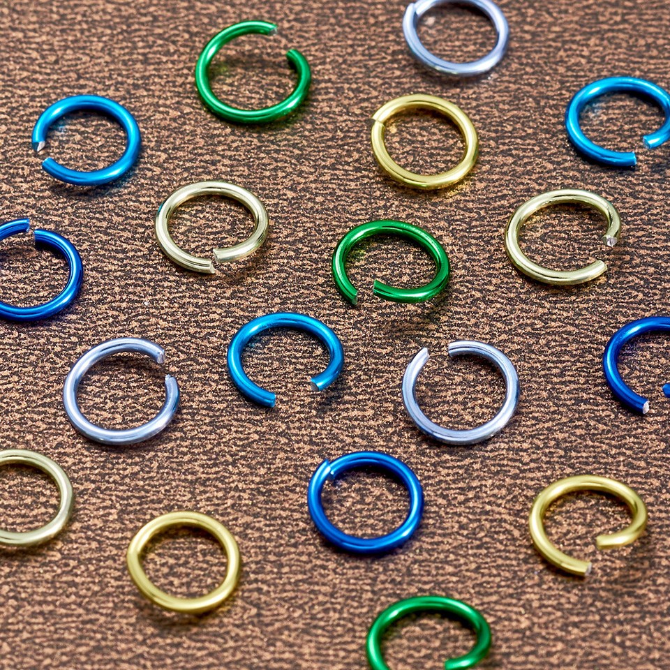1Box 20 Gauge 6 Colors Aluminum Wire Open Jump Rings DIY Jewelry ...