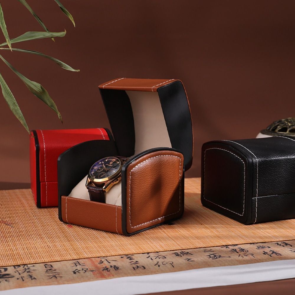 Portable Wrist Watches Holder Watch Box Container Case Storage Box Gift ...