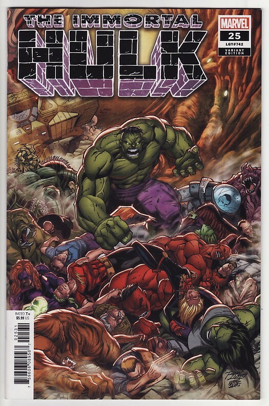 THE IMMORTAL HULK #25 Marvel Comics RON LIM 1:50 VARIANT COVER ...