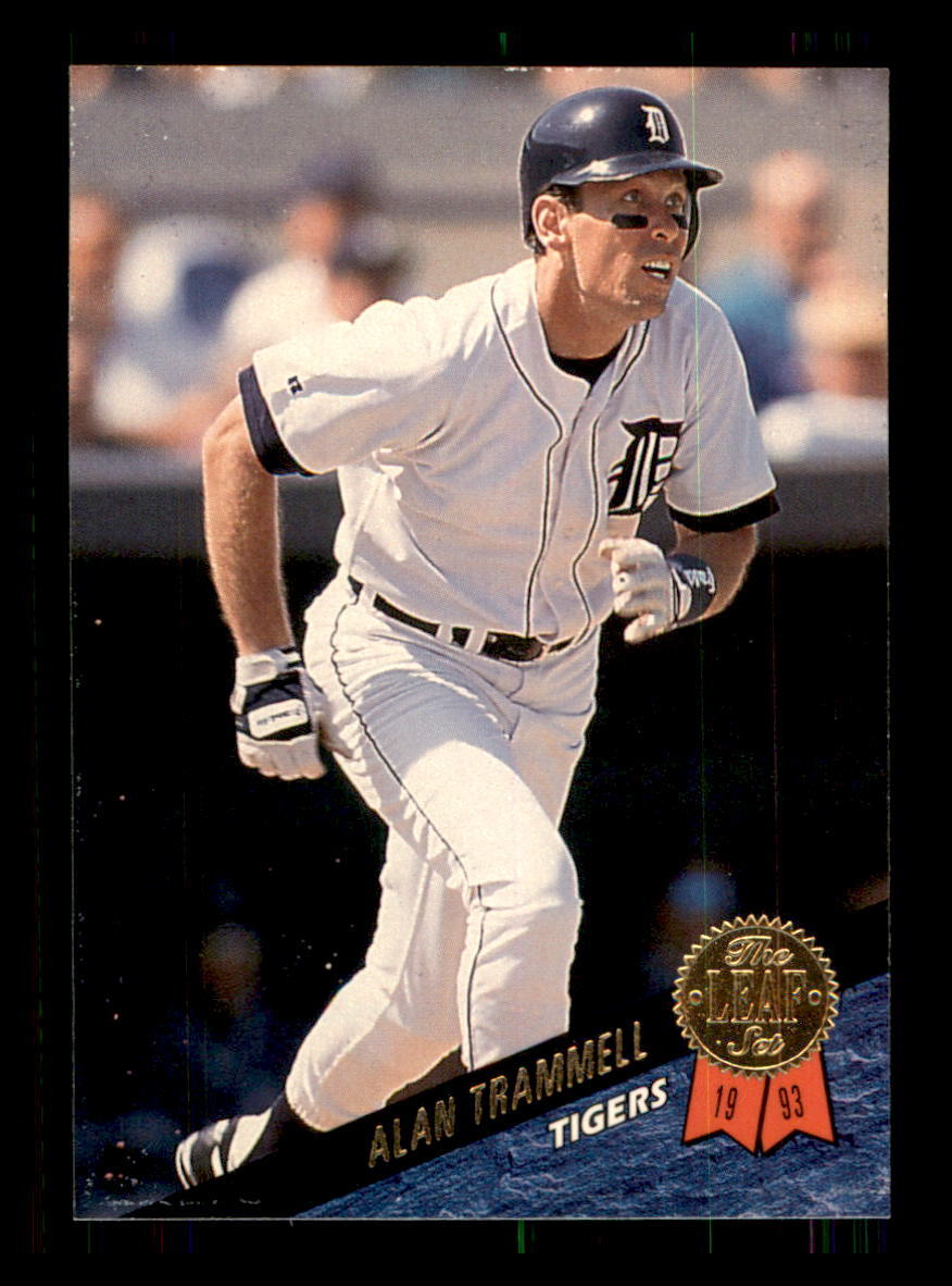 1993 Baseball 1993 Leaf Alan Trammell Detroit Tigers #421 1 | eBay