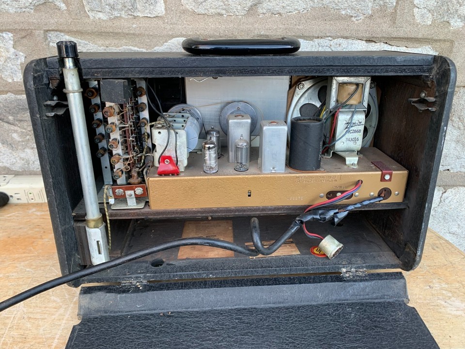 Zenith Transoceanic Wave Magnet Antique Tube Shortwave Radio USA Made ...