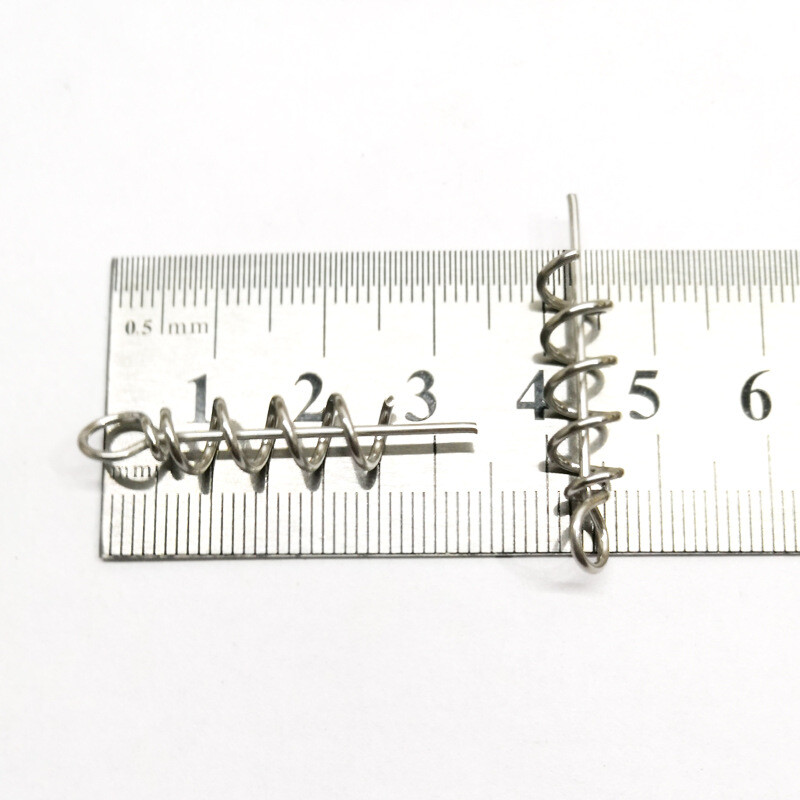 Fishing Lure Spring Twist Lock Fishing Hook Centering Pin Bait Screw ...