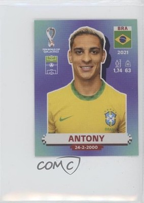 2022 Panini FIFA World Cup Qatar Stickers Brazil Borderless Blue Back ...