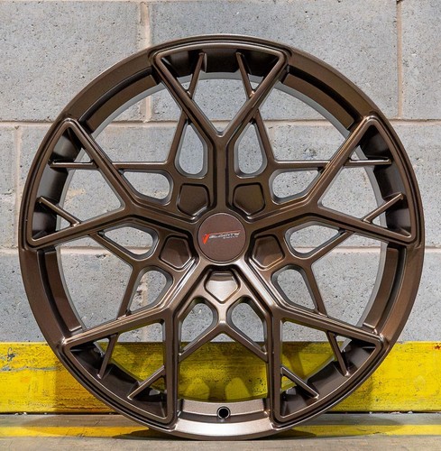19" VW Caddy 2005-2025 Velocity VC4 Matt Bronze 8.5j Alloy Wheels X4 ...