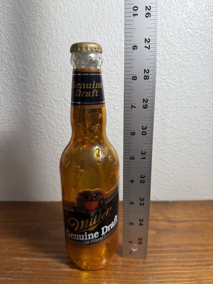 Miller Genuine Draft Jet Motion Sign Parts Only Plastic Beer Bottle ...