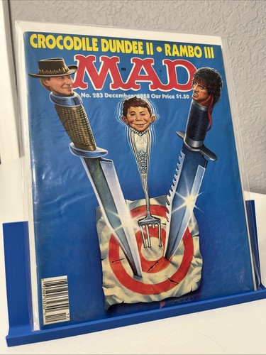 Vintage Mad Magazine #283 December 1988 Crocodile Dundee II, Rambo III ...