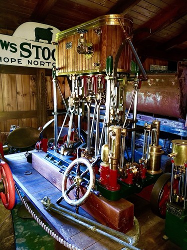 CA 1889 FORE RIVER COMPOUND STEAM MARINE ENGINE W ALL HULL ACCESSORIES ...