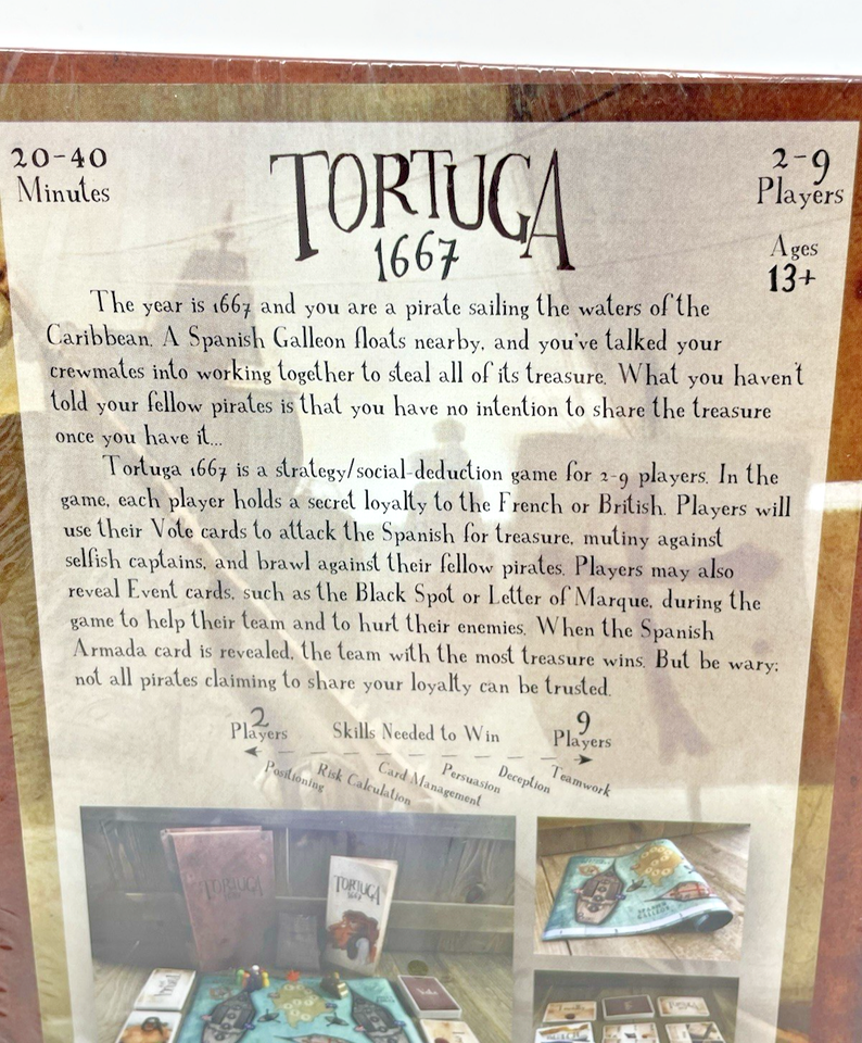 Tortuga 1667 Board Game Facade Games 2017 Pirate Themed Brand New ...