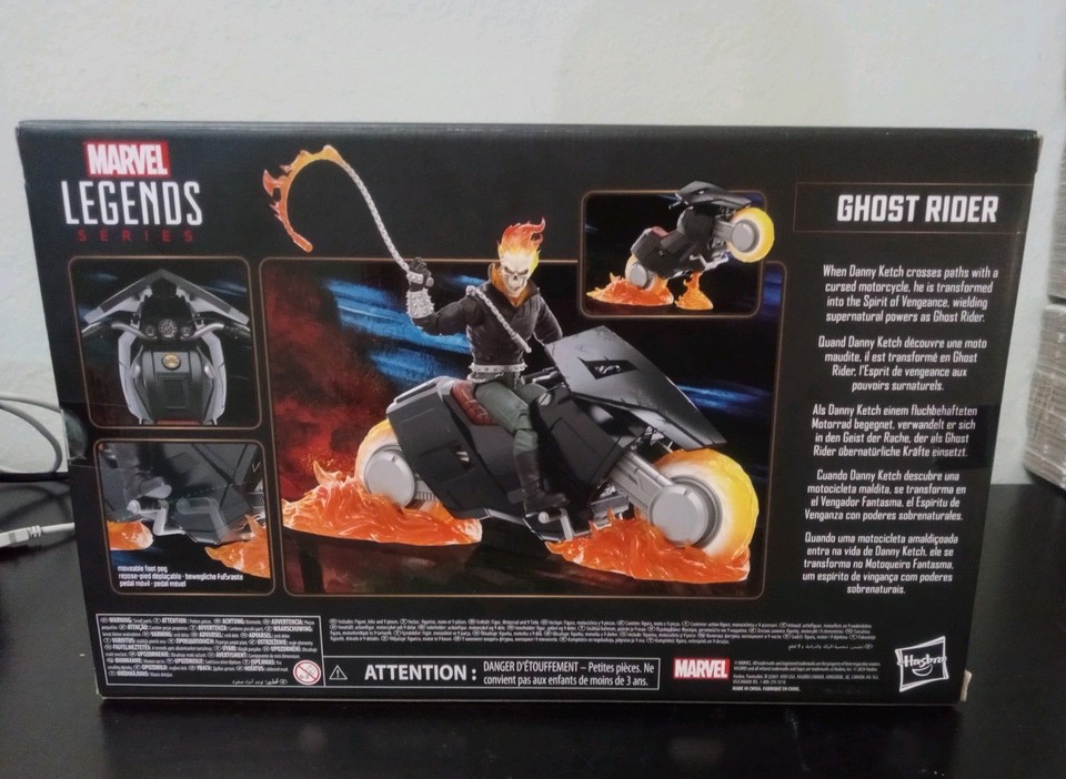 Marvel Legends Series Ghost Rider Danny Ketch with Motorcycle Action ...