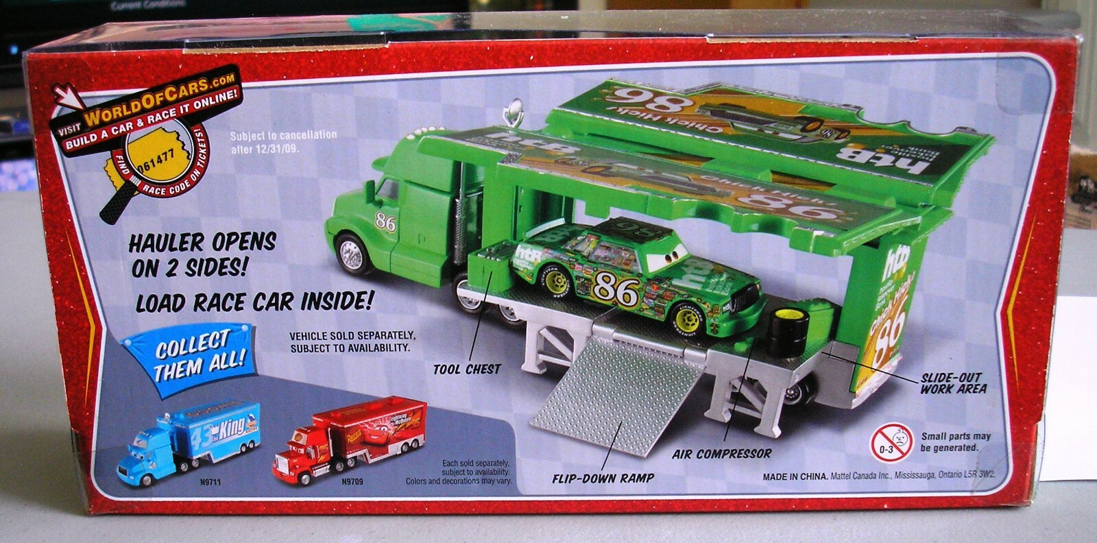 DISNEY PIXAR CARS - CHICK HICKS HAULER - TARGET TEAM RUST-EZE - RACE O ...