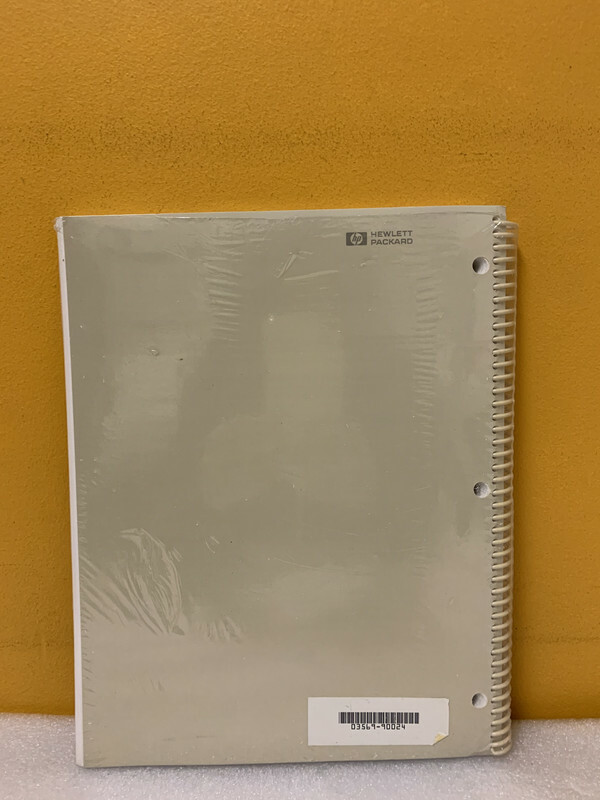 HP 03569-90024 3569A Real-Time Frequency Analyzer Operator's Reference ...