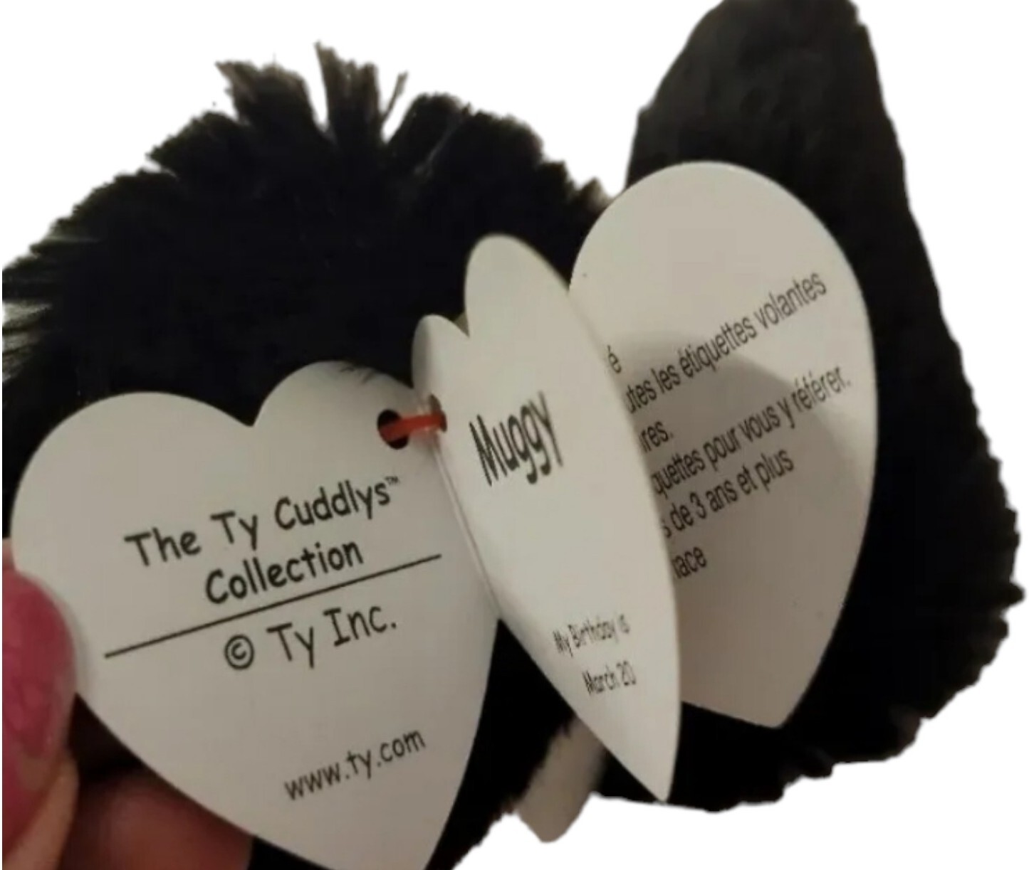 Ty Beanie Attic Treasures Muggy Beagle Dog White Plush Medium 9in Tags ...