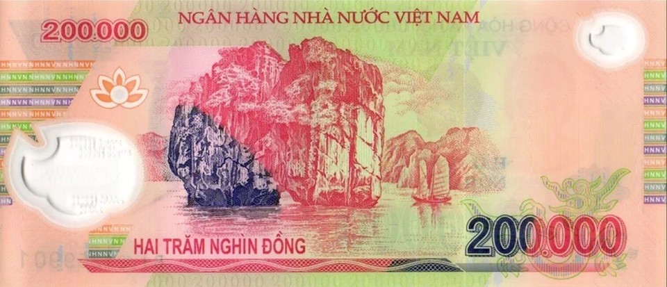 2021 Vietnam 200,000 Dong Banknote. 200000 Dong Polymer Currency ...
