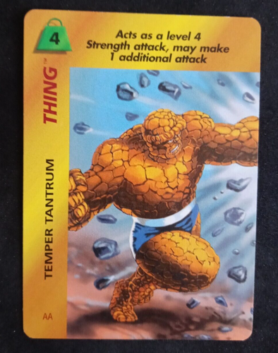 1995 Marvel Overpower Card Game Thing Temper Tantrum (B) | eBay