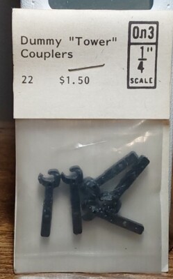 Grandt Line On3 1/4" Scale Dummy Tower Couplers #22 (6/pkg) NOS | eBay