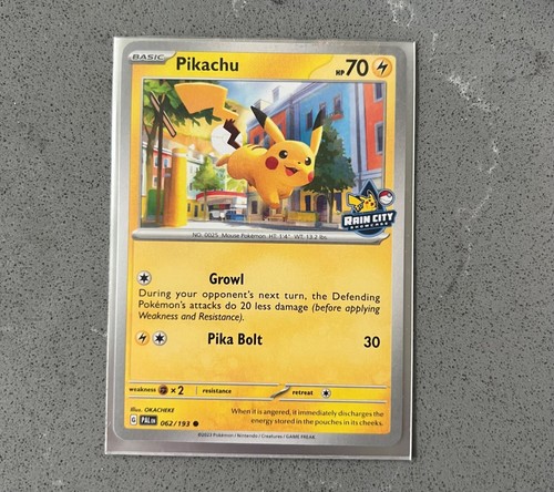 Pokémon Pikachu Rain City Showcase Card Limited Edition | eBay