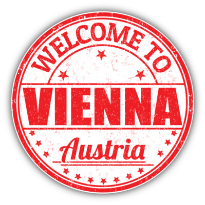 Vienna City Austria Grunge Welcome Stamp Car Bumper Sticker Decal | eBay