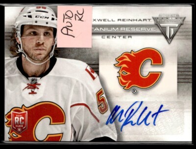 2013-14 Panini Titanium #TR-MXR Maxwell Reinhart Auto Calgary Flames | eBay