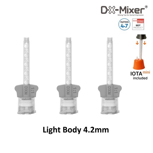 48pc Light Body Dental Mixing Tips Impression+50pcs intraoral tip DX ...