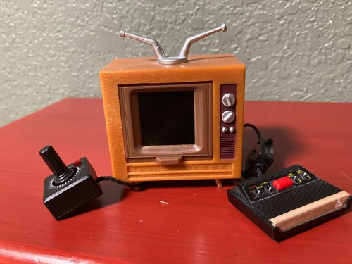 Tiny Arcade Atari 2600 3.5" Mini Retro Game, Playable Console & TV W/ Real Games | eBay