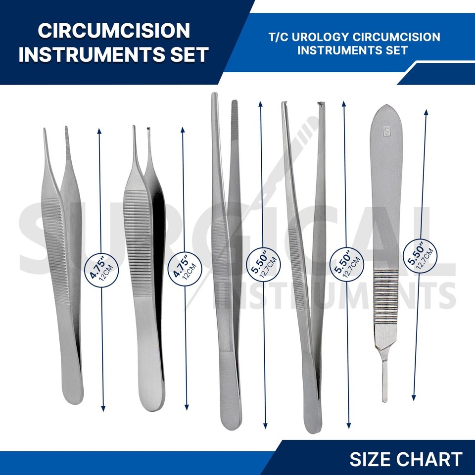 12 Pcs T/C Urology Circumcision Instruments Set Kit Surgical Gynecology German G | eBay
