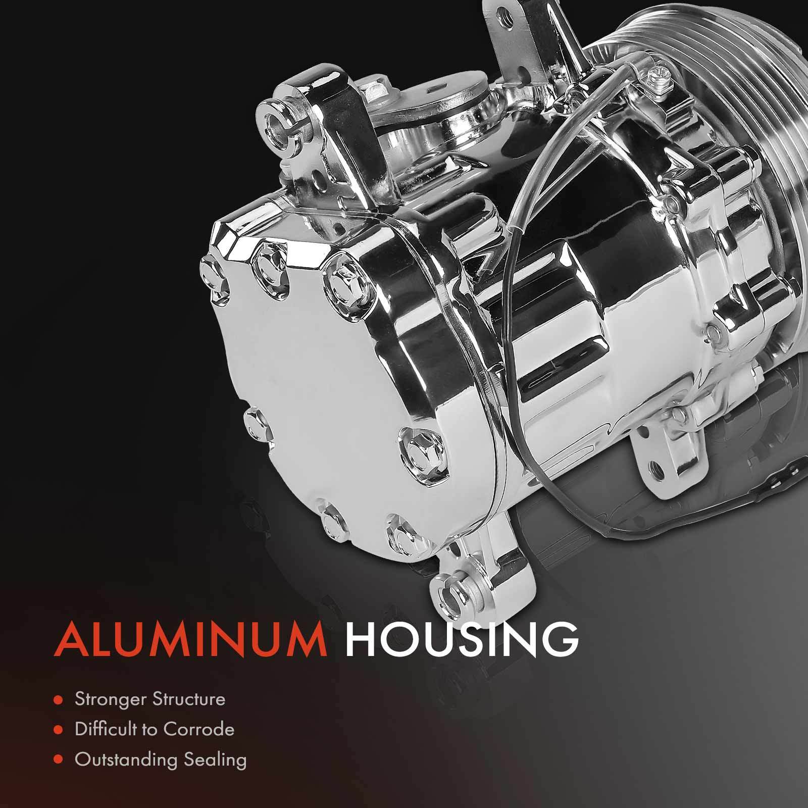 A/C Compressor with Clutch for Sanden SD7 Style 6-Groove Serpentine ...