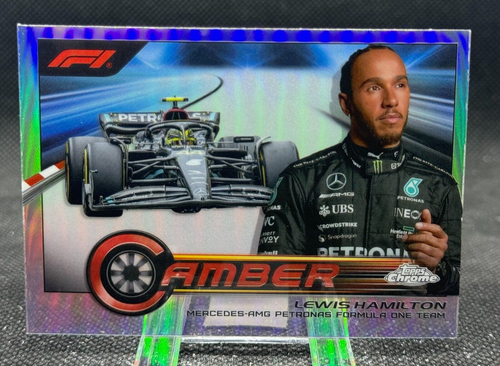 Lewis Hamilton 2023 Topps Chrome Formula 1 F1 Camber Mercedes #CAM-LHI ...