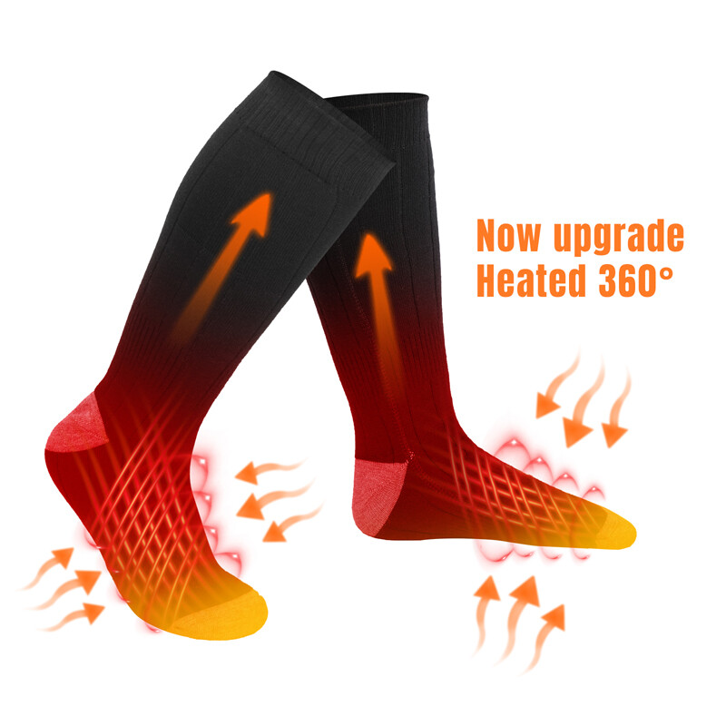 Electric Vest/Socks Heated Jacket USB Thermal Warm Heat Pad Winter Body ...