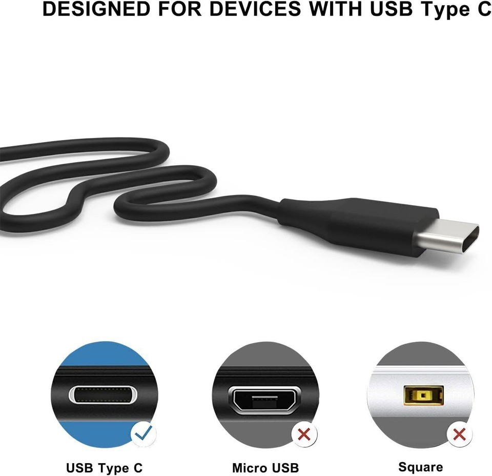 Universal FOR LENOVO ThinkPad T490 65W&45W AC Power Adapter Charger USB ...
