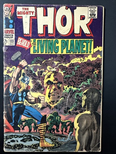 The Mighty Thor #133 Vintage Marvel Comics Silver Age 1st Print 1966 ...