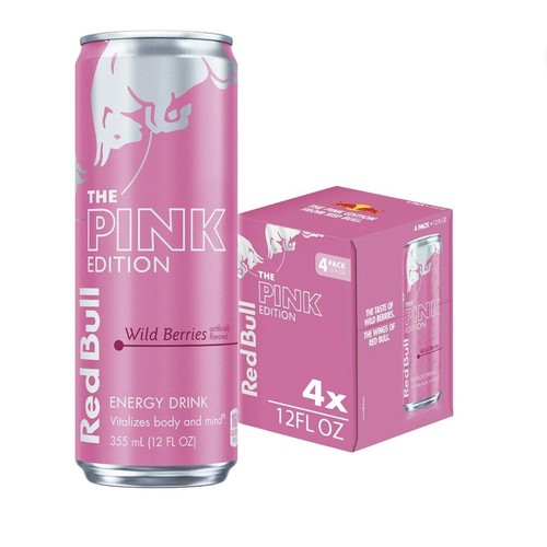 Red Bull Pink Edition Wild Berries 4 Pack 12oz | eBay