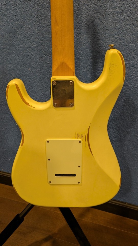Vintage V6 ICON Electric Guitar ~ Distressed White | eBay