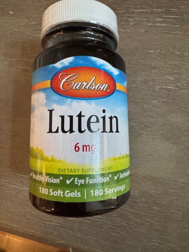 Carlson Labs Lutein 6 mg 180 Soft Gels Gluten-Free healthy vision 180 ...
