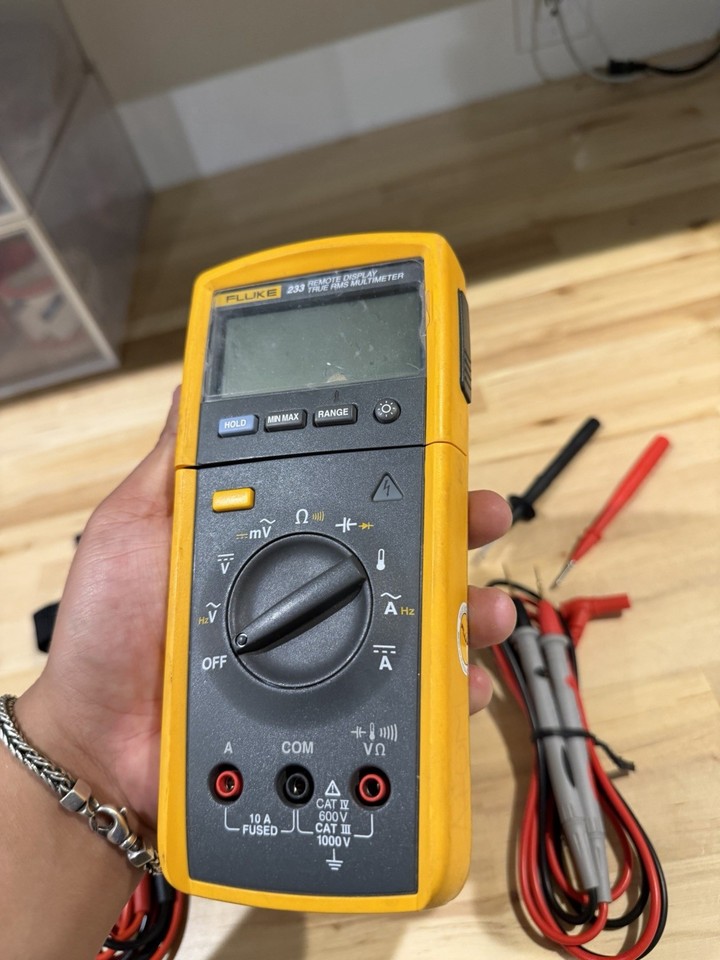 FLUKE 233 REMOTE DISPLAY AUTOMOTIVE DIGITAL MULTIMETER (TESTED) FREE ...