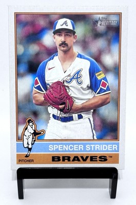 2025 Topps Heritage Spencer Strider Short Print #435 Atlanta Braves | eBay