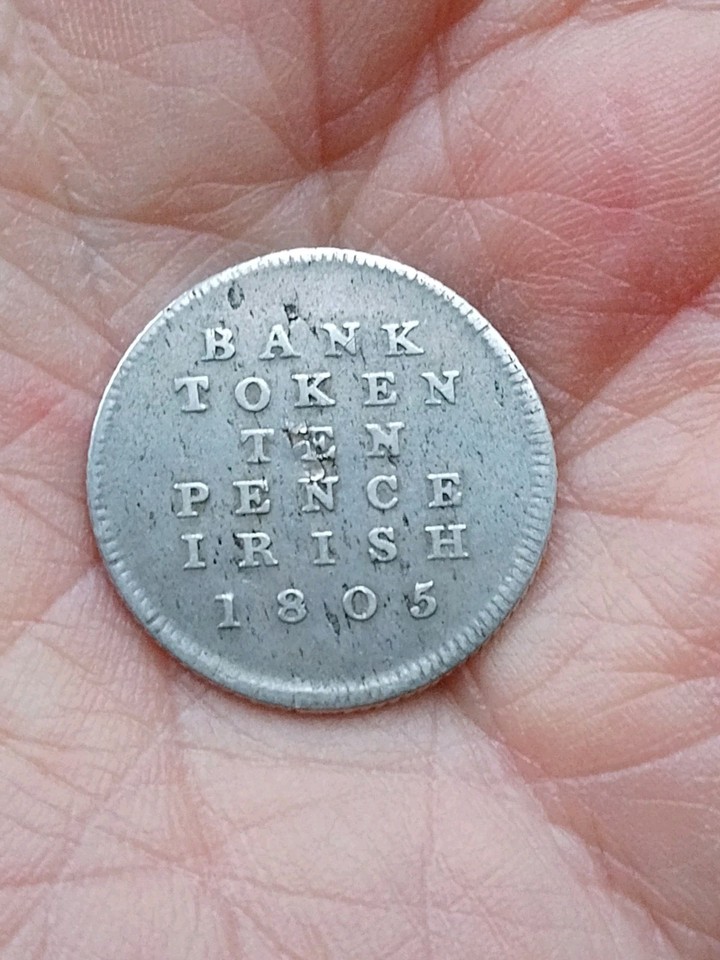 GEORGE III 1805 Silver Irish Bank Token TEN PENCE 10D | eBay UK