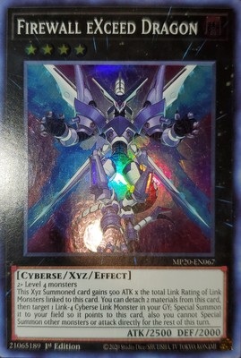 Yugioh Firewall Exceed Dragon SR 1st Ed. MP20-EN067 Near Mint | eBay ...