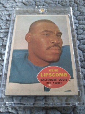 1960 Topps Football # 10 Gene Lipscomb, EXCELLENT PLUS SHAPE! 🤢 | eBay UK