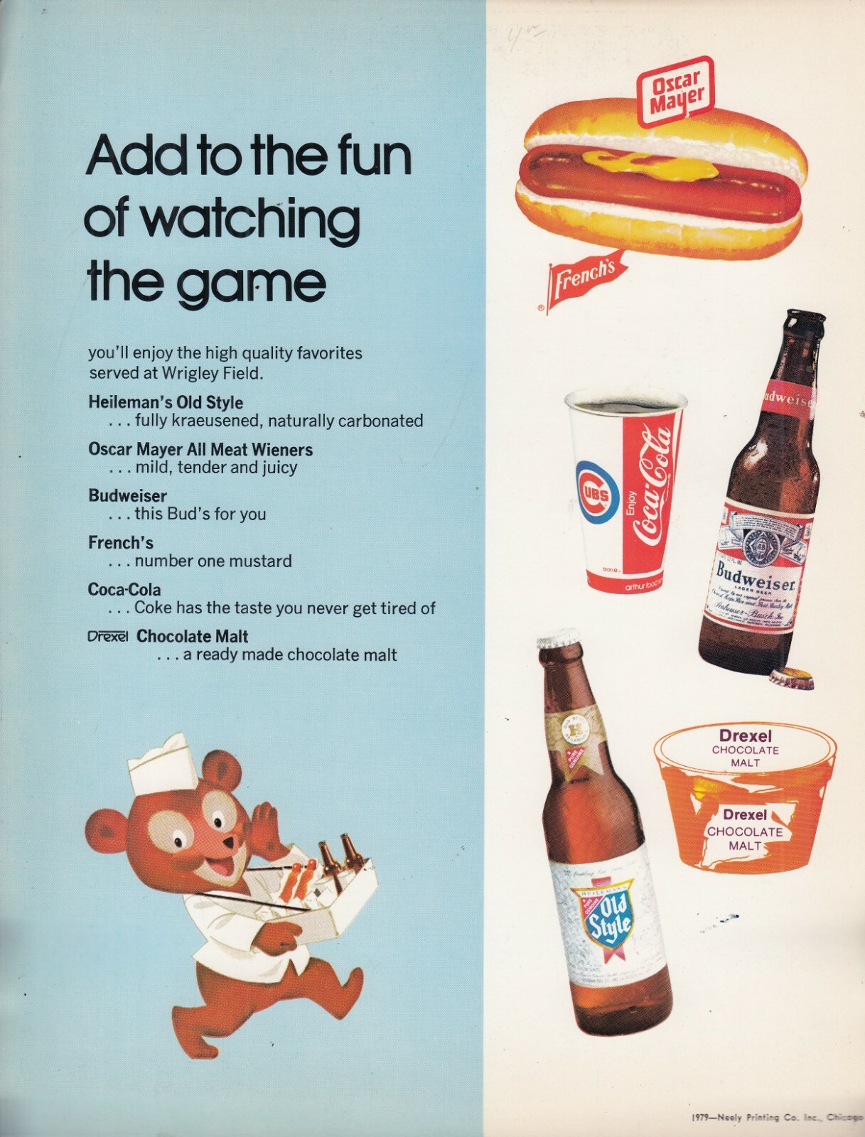 Chicago Cubs Official Program 1979 Scorecard not Scored San Francisco ...