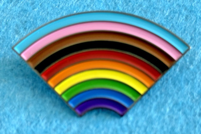 Glamazon Gay Pride Extra Large Rainbow Amazon Employee Peccy Pin | eBay