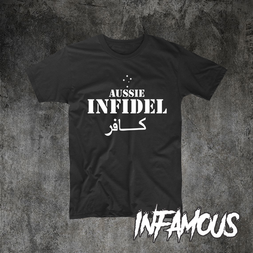 True Blue Aussie Infidel Army Man Cave Custom Tee Shirt Bogan Veteran ...