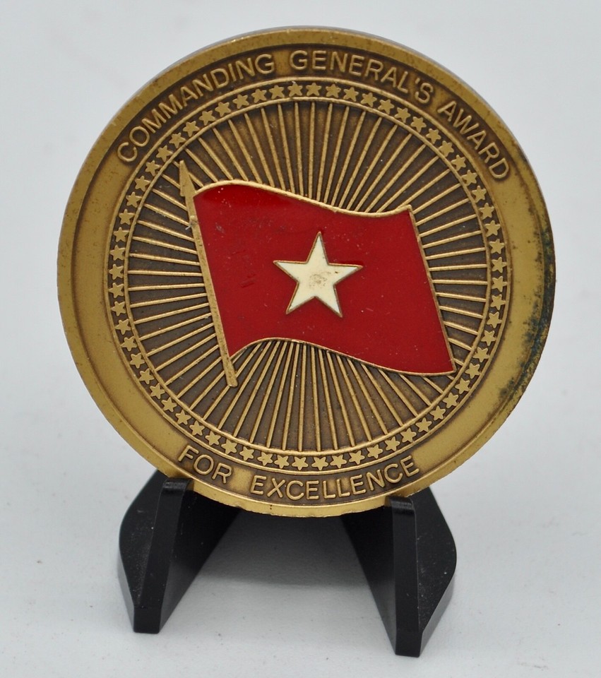 US Army MWR Morale Welfare Recreation Commanding General Challenge Coin ...