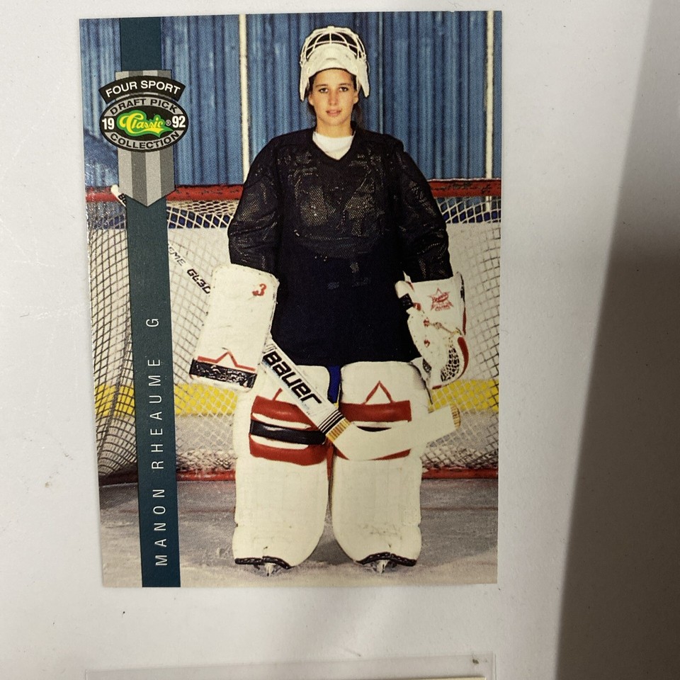 MANON RHEAUME SIGNED BECKETT HOCKEY MONTHLY PRICE GUIDE DEC 1992 RARE W ...