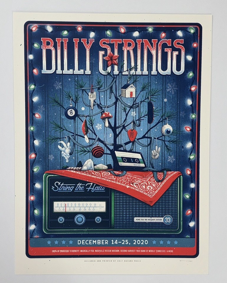 Billy Strings Poster String The Halls December 2020 Official S/N Low ...