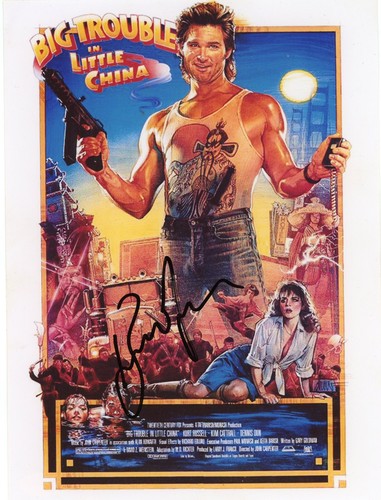 Kurt Russell AUTOGRAPH Jack - Big Trouble In Little China Signed 8x11 ...